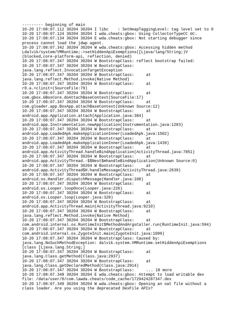 Com - Lawda.cheats Logcat | PDF | Computing Platforms | Computer ...