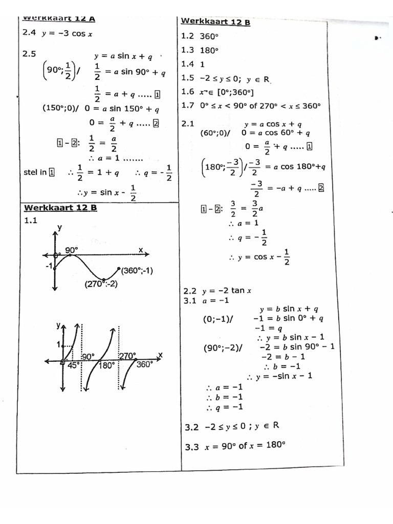 trig gr 10 memo WK 12 B, C en K | PDF