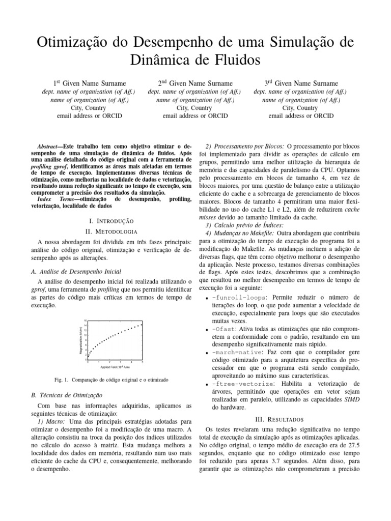 Conference Latex Template | PDF | Cache (informática) | Compilador