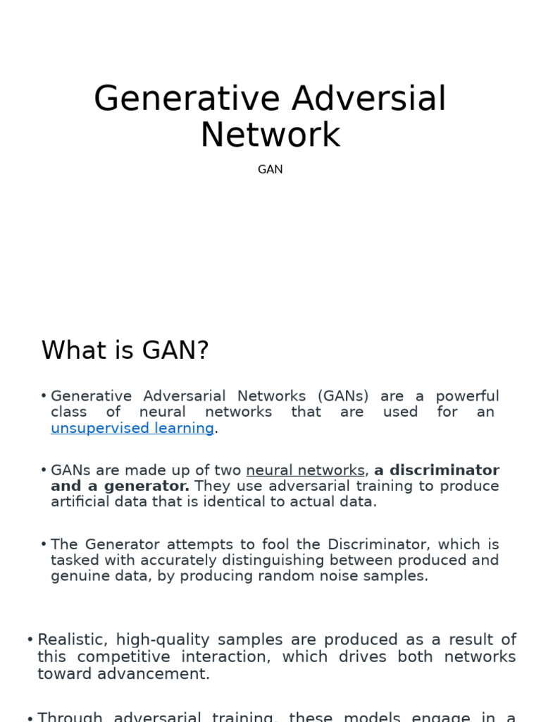 GANs | PDF | Artificial Neural Network | Learning