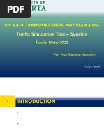 Trafficware Synchro Studio Overview | PDF | Traffic | Computing