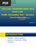 Trafficware Synchro Studio Overview | PDF | Traffic | Computing