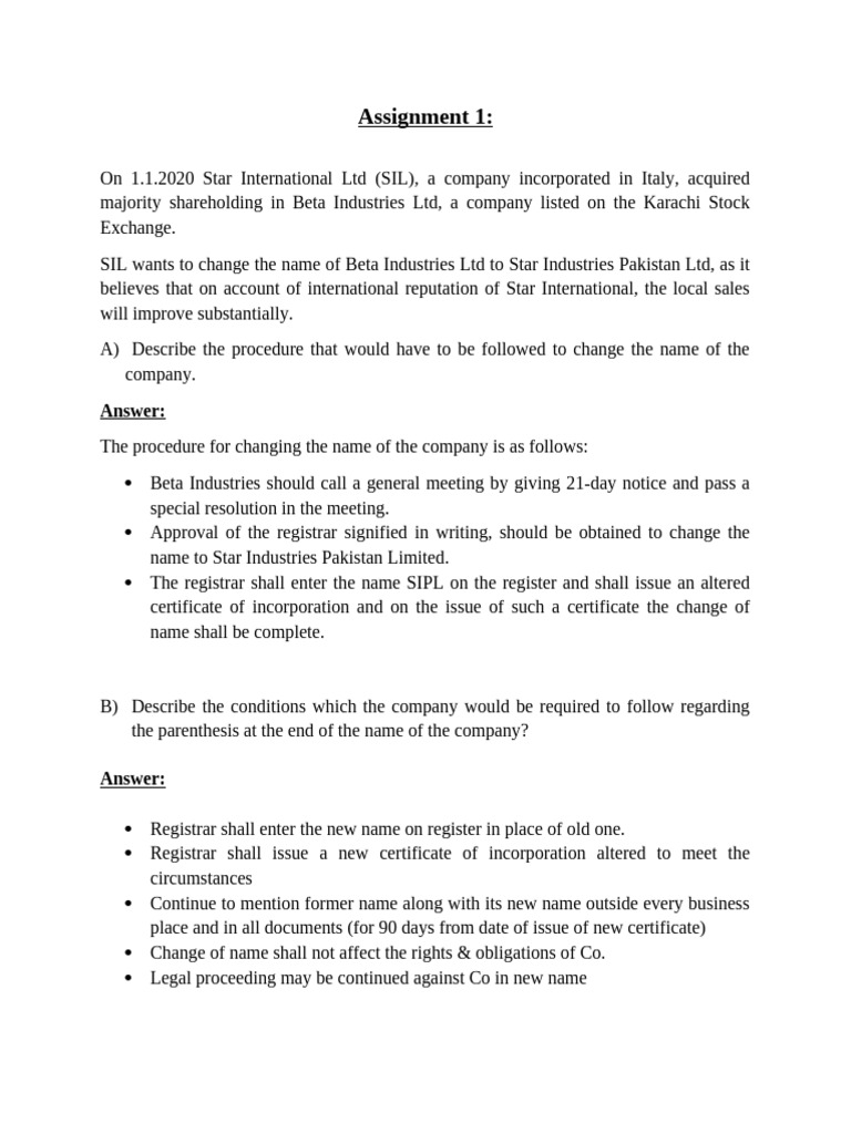 Assignment 1solution | PDF