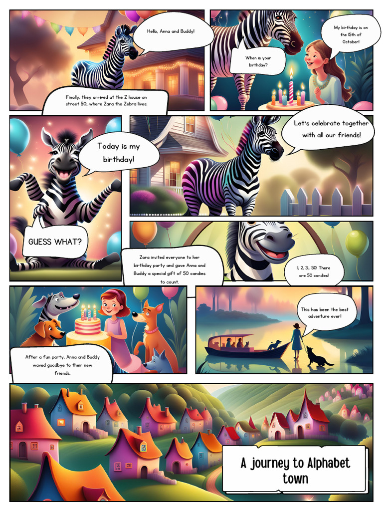 A Journey To Alphabet Town Comic | PDF