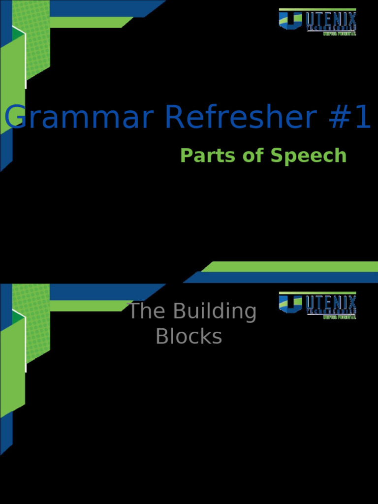 GR Mod #1 Parts of Speech | PDF | Adverb | Noun