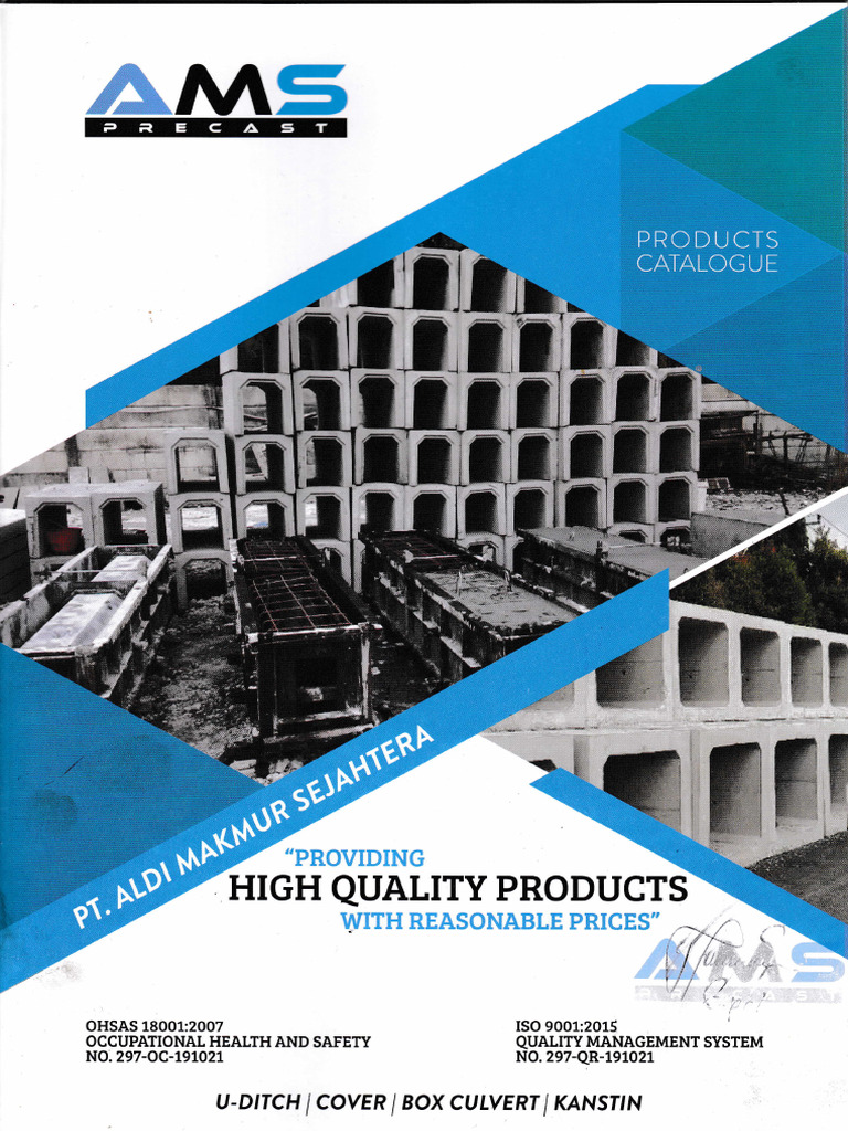Produk U-Ditch dan Box Culvert AMS | PDF