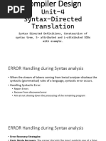 Compiler Design: Syntax-Directed Translation Sample Exercises and Solutions | PDF | Parsing ...