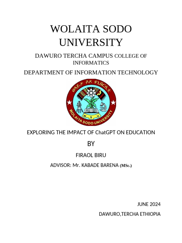 Firaol Biru Reaserch Proposal | PDF | Methodology | Focus Group
