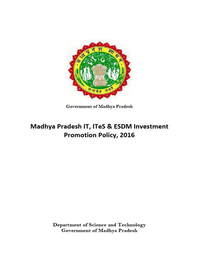 IT, ITeS & ESDM Investment Promotion Policy 2016 | PDF | Value Added ...