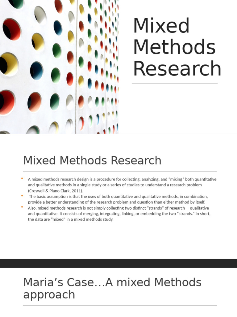 Explanatory Sequential Mixed Methods Design | PDF | Quantitative ...