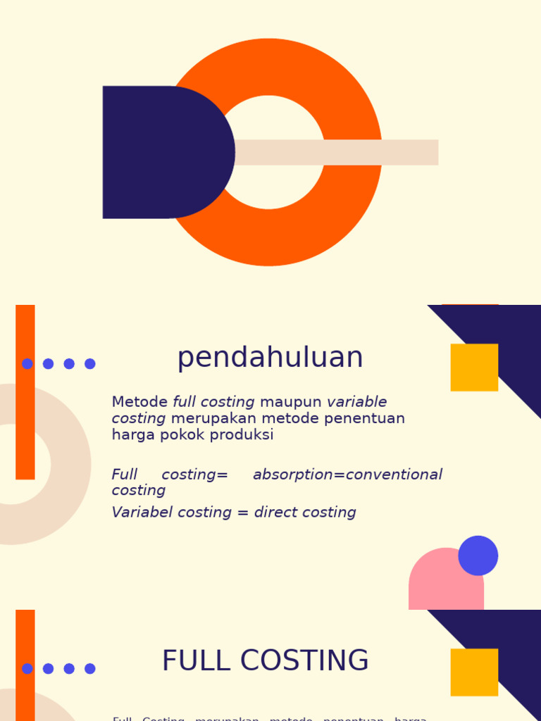 Metode Full dan Variable Costing | PDF | Komputer