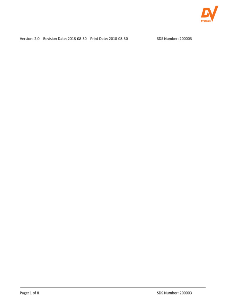DV LUBE 3500 Safety Data Sheet | PDF | Occupational Safety And Health ...