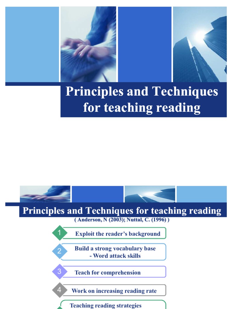 Principles and Techniques in Teaching Reading | PDF | Reading ...