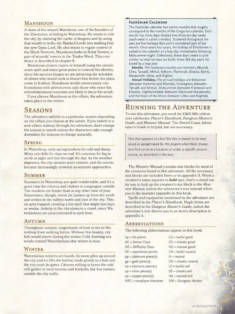 Manshoon: Villain in Waterdeep Heist | PDF | Wizards Of The Coast Games ...