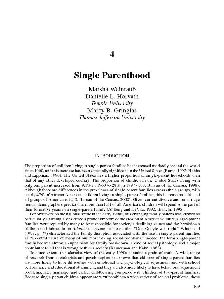 Understanding Single Parenthood Trends | PDF | Single Parent | Divorce