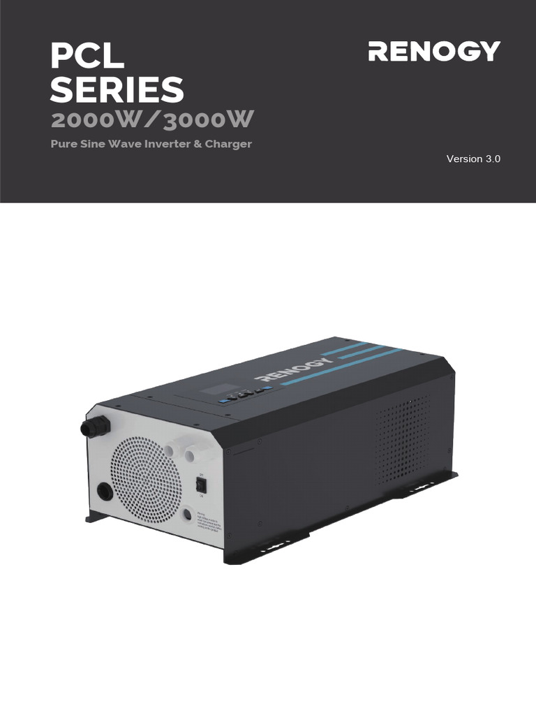 Renogy 3000W Inverter Charger Manual | PDF | Power Inverter | Battery ...