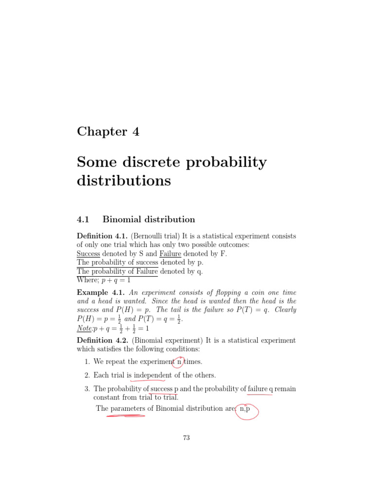 Sta111 - ch4 - Annotated | PDF | Errors And Residuals | Variance
