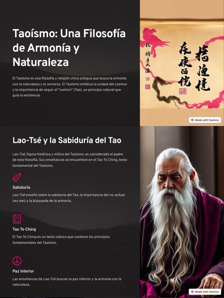 Taoismo Una Filosofia de Armonia y Naturaleza | PDF | Tao | Qi