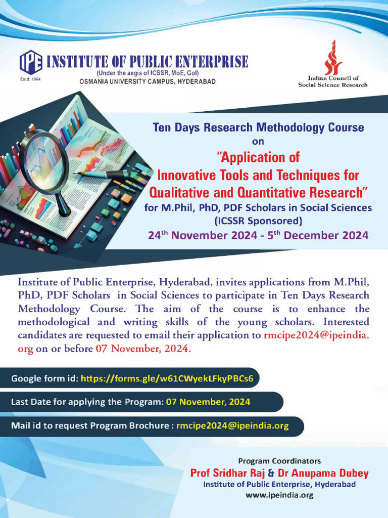 Research Methodology Course for Scholars | PDF | Career & Growth ...