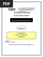 Grade 10 Term 4 2024 | PDF | Numbers | Mathematics