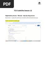 TCS CodeVita Season 12 Registration Process | PDF