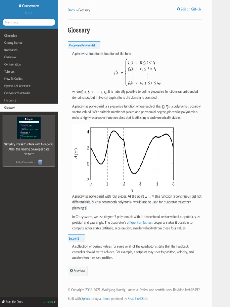 Glossary — Crazyswarm 0.3 documentation | PDF | Computer Programming | Applied Mathematics