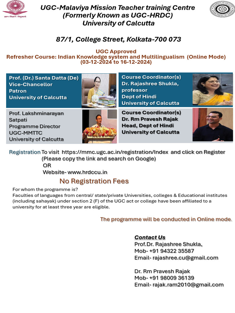 UGC Refresher Course on Indian Knowledge | PDF