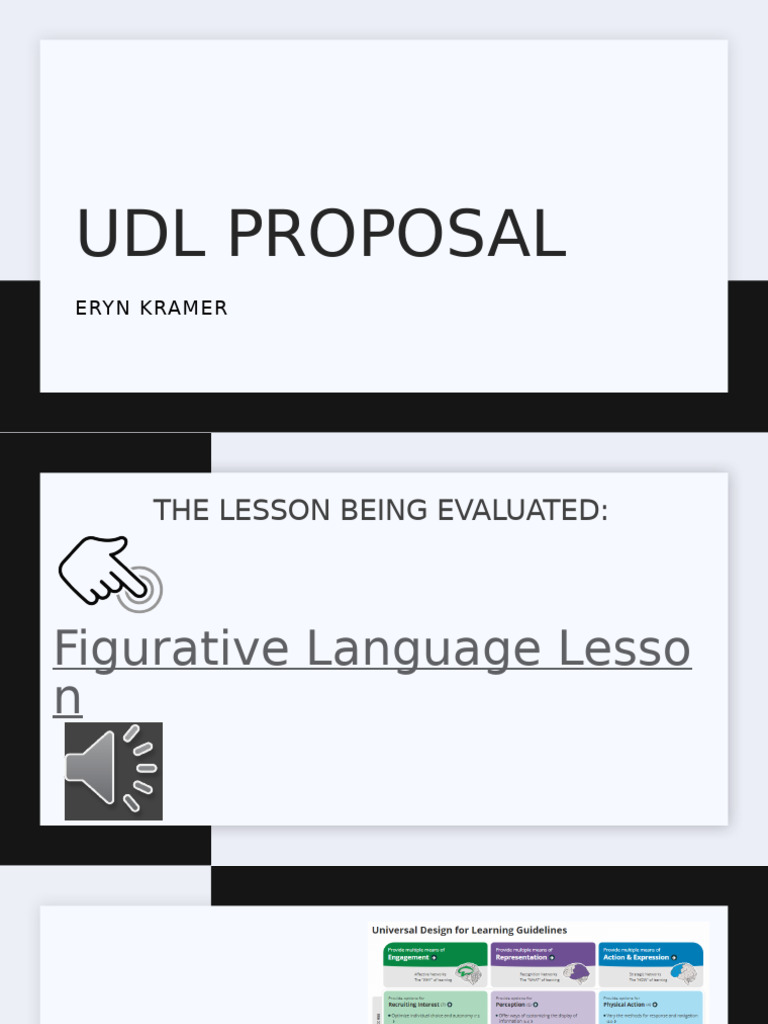 UDL Proposal | PDF | Human Communication | Learning