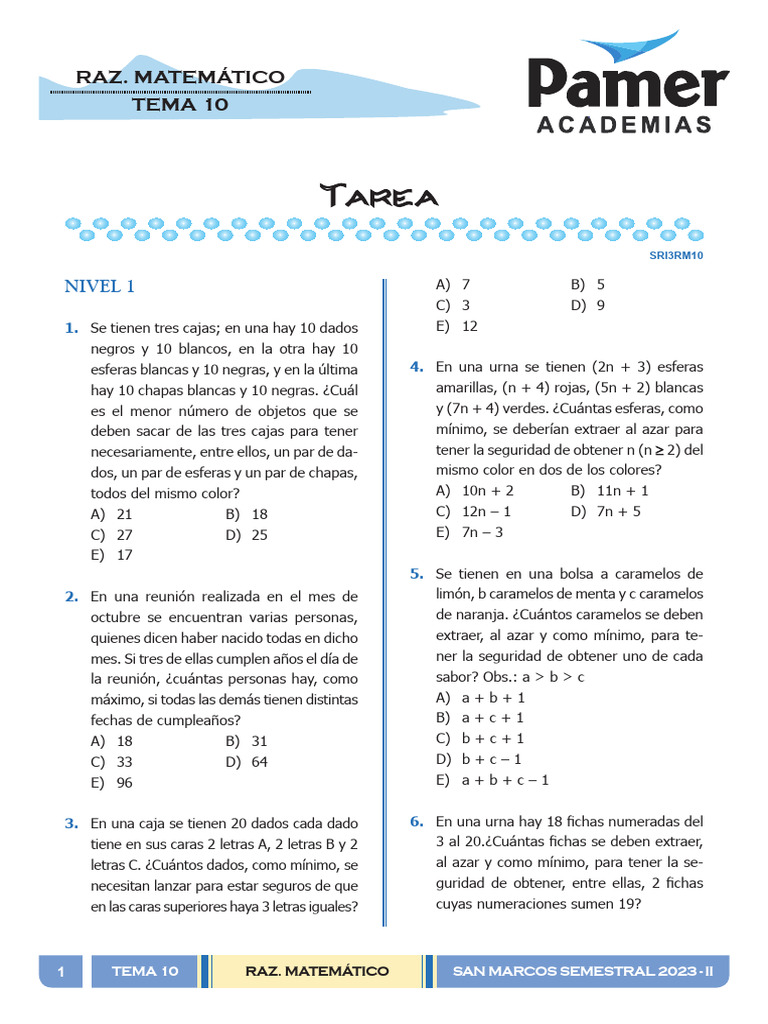 RM - Sem 10 - Certezas, Máximos y Mínimos | PDF
