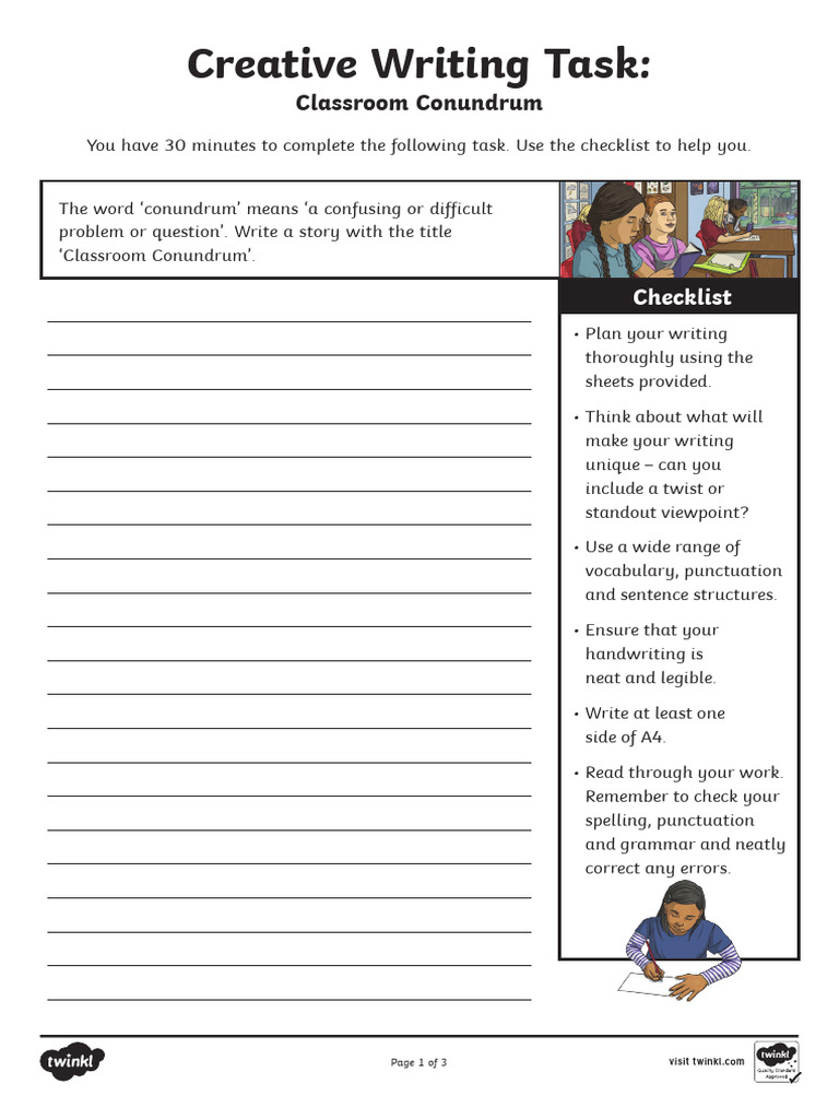 Creative Writing: Classroom Conundrum | PDF