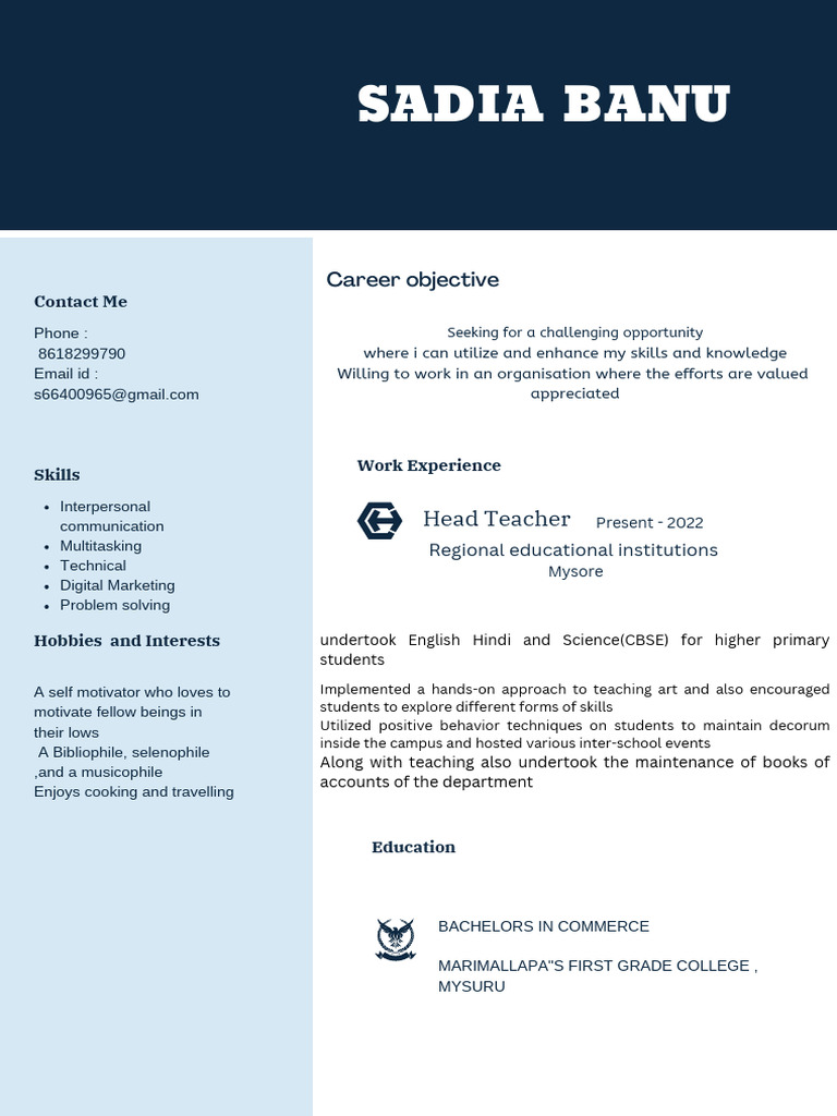 Sadia Resume (2) | PDF | Search Engine Optimization