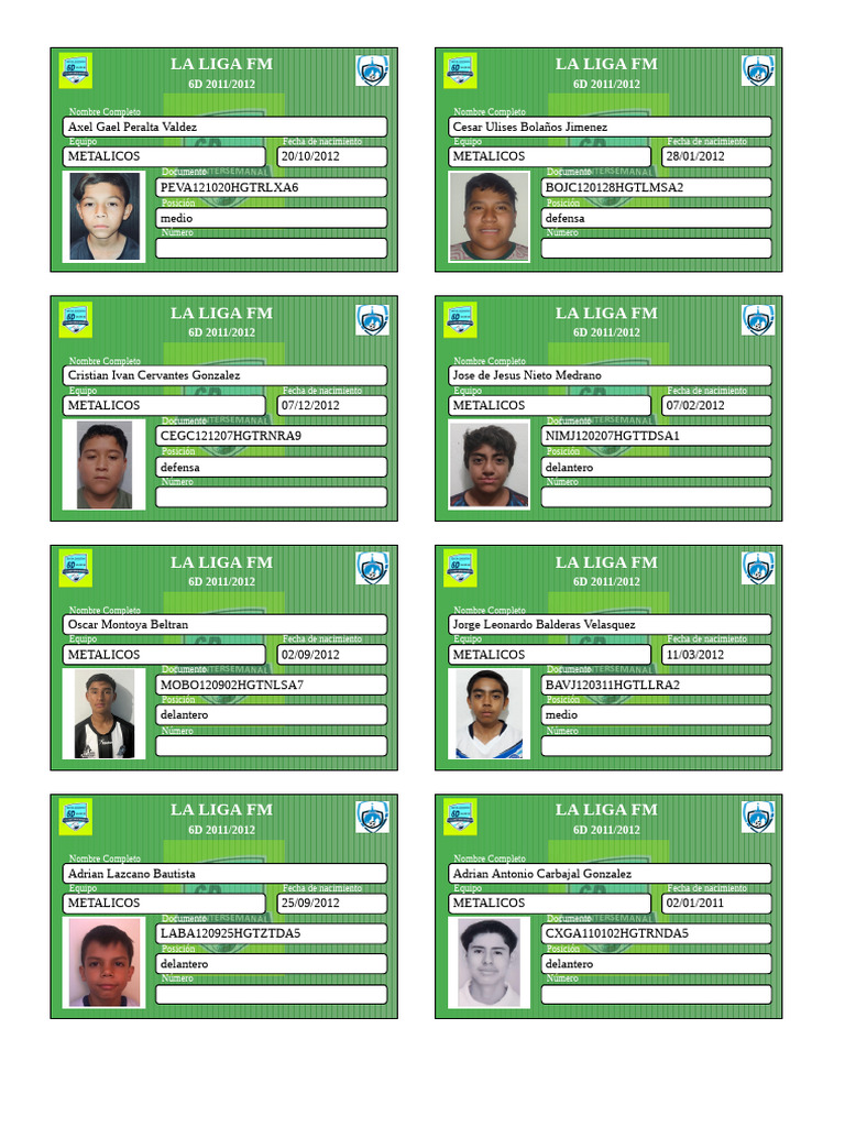 Carnet 9 12 31 30 10 | PDF | Posiciones (deportes de equipo) | Deportes