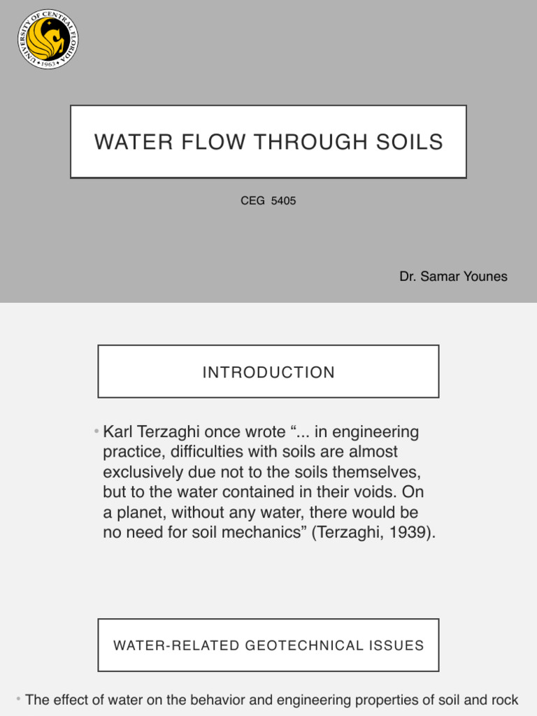Water In Soil Pdf Chemical Engineering Soil