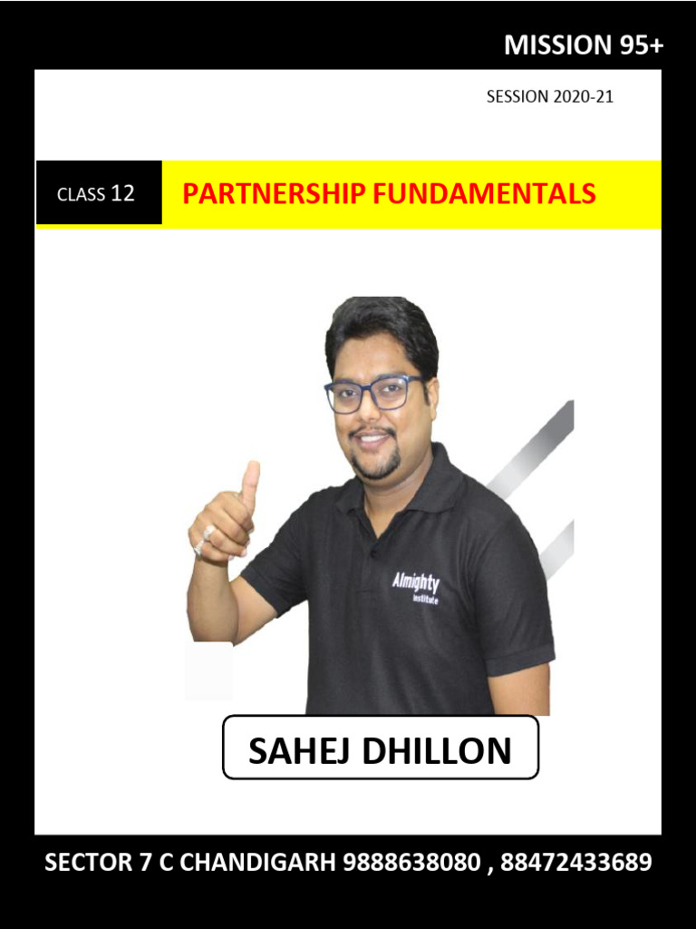 Class 12 Chapter 2 Fundamentals | PDF | Partnership | Interest Class 12 Chapter 2 Fundamentals | PDF | Partnership | Interest