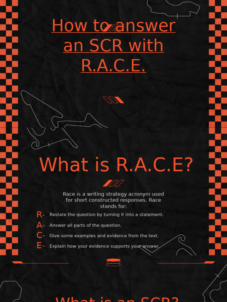 How To Answer An SCR With R.a.C.E. | PDF