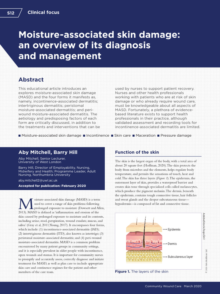 15moisture Associated Skin Damage An Overview of Its Diagnosis and ...