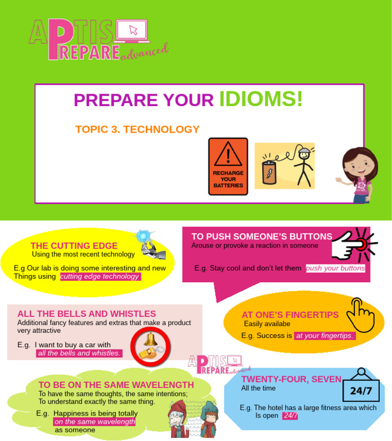 3 (Idioms) - Technology | PDF | Games & Activities | Language Arts ...