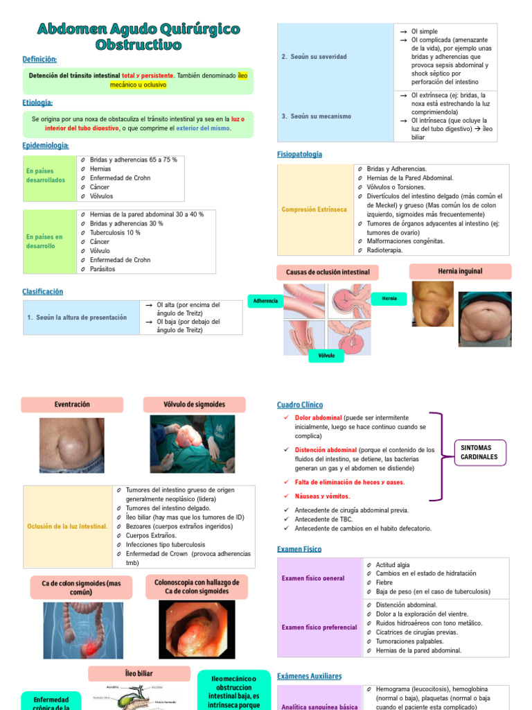 U1-T15-Abdomen Agudo Quirurgico Obstructivo | PDF | Cirugía | Abdomen