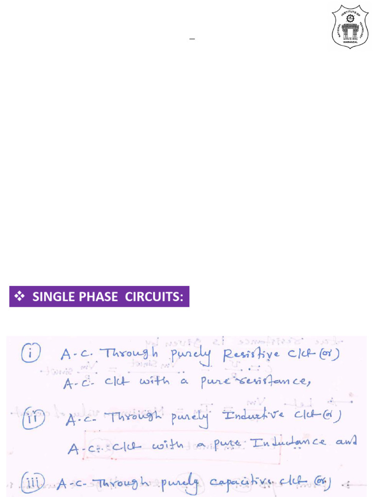 EE231 Network Analysis AC Circuits Lec-2!09!09-2024 | PDF | Computers
