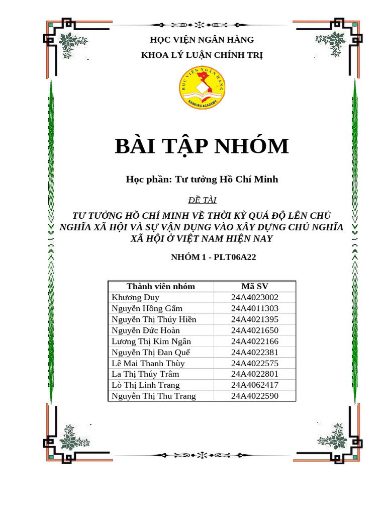 Nhóm 1 TTHCM BTL | PDF