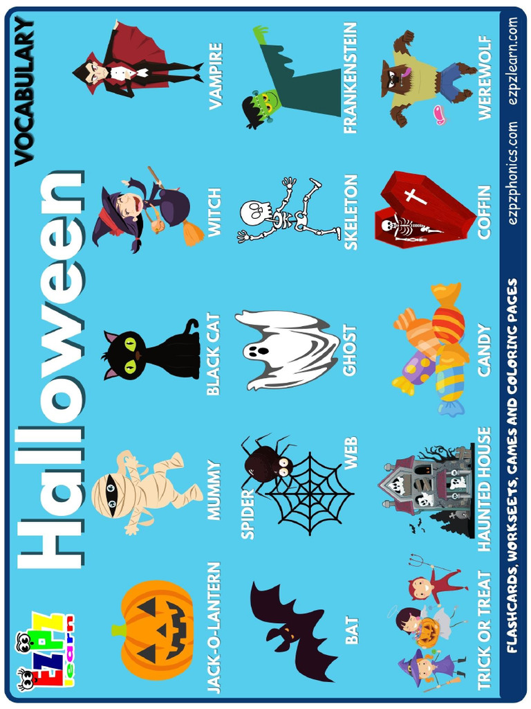 Halloween Holiday Vocabulary Picture Dictionary Join Now For Free ...