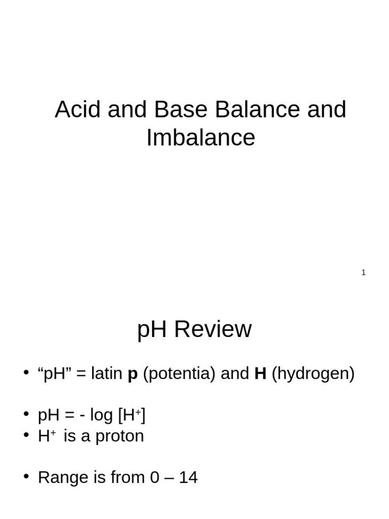 4. Acid and Base - an 5 | PDF | Buffer Solution | Physiology