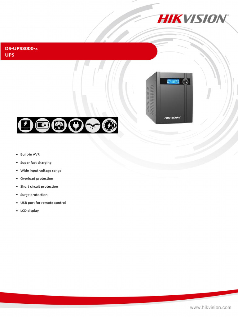 DS-UPS3000-x Datasheet 20240731 | PDF