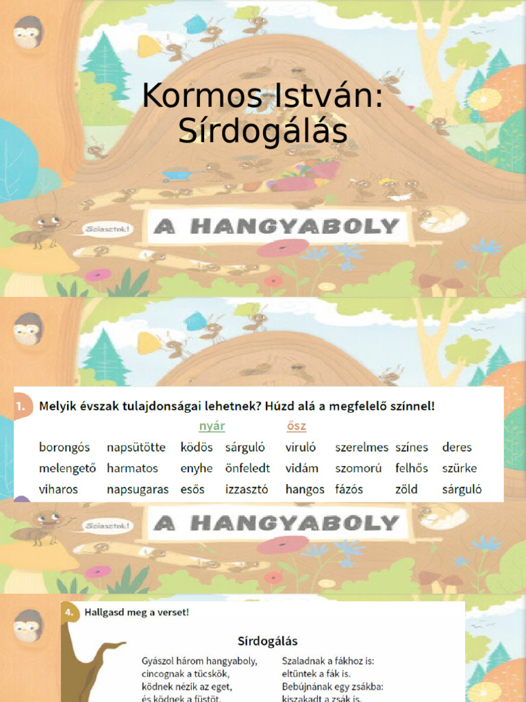 Kormos István Sírdogálás | PDF