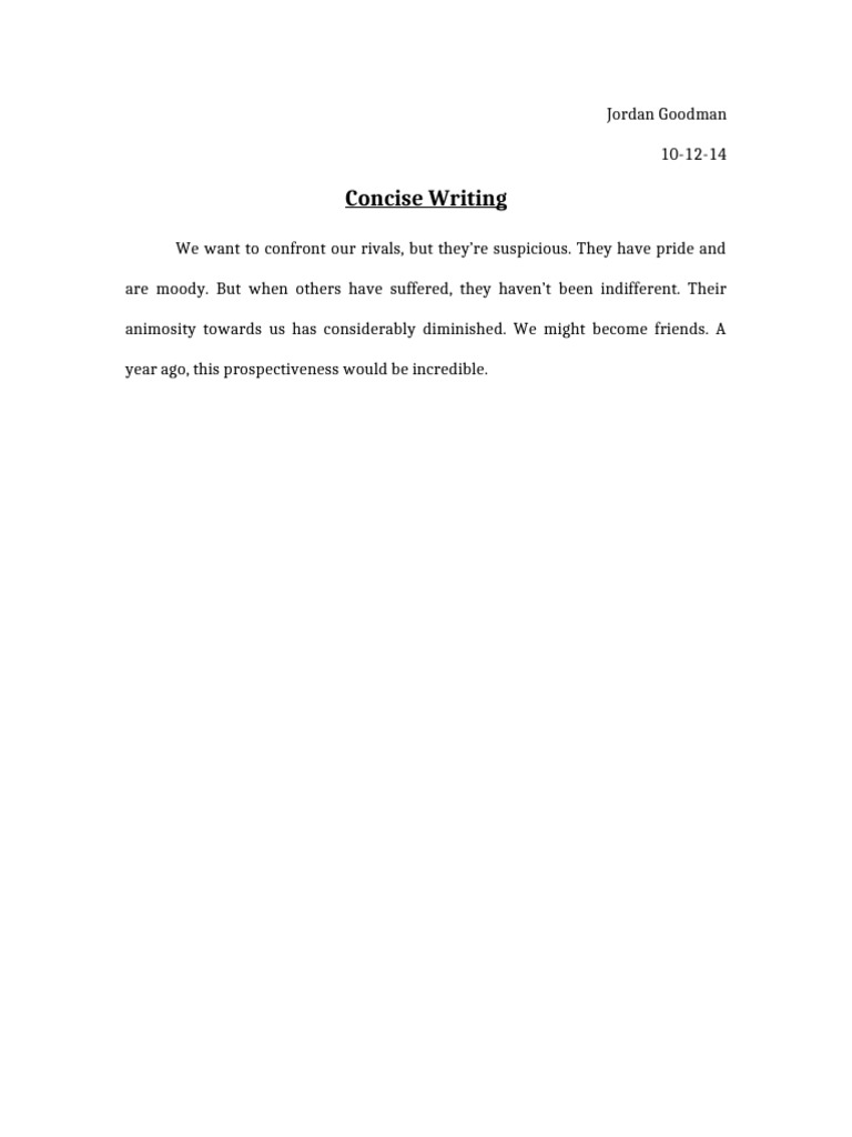 Concise Writing | PDF