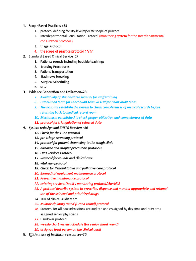 EBC protocols list | PDF | Intensive Care Unit | Surgery