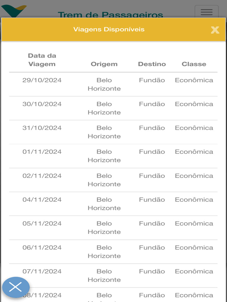 Vale - Trem de Passageiros | PDF
