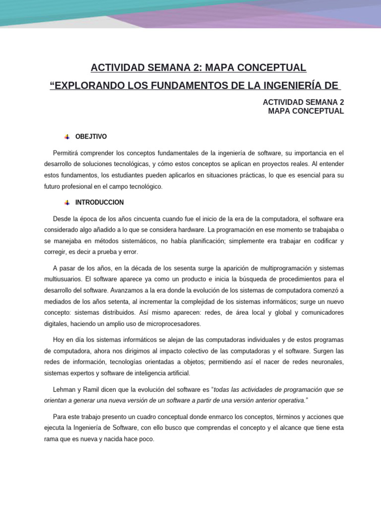 Actv 2 Mapa Ing Software | PDF | Software | Ingeniería de software