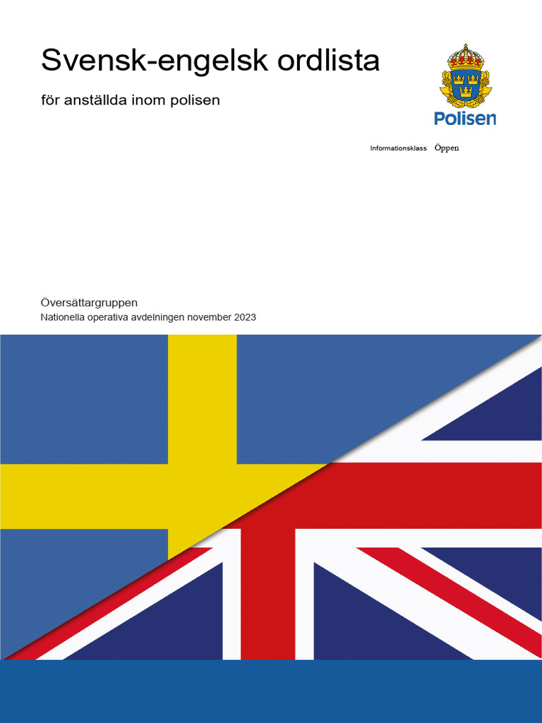 Svensk engelsk ordlista | PDF