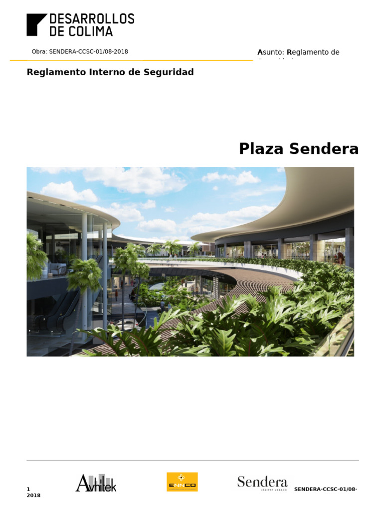 Reglamento de Seguridad Sendera Colima-Feb - 2020 | PDF | Contratista ...